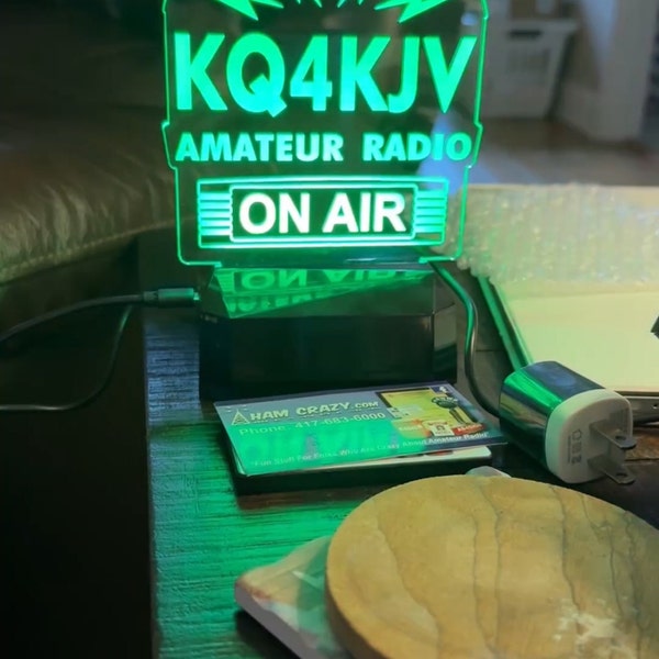 Ham Radio Lighted on Air Callsign Display LED - Amateur Radio Operator ...