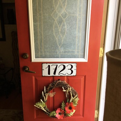 Rustic Address Sign, Farmhouse Decor, House Numbers, Street Sign ...