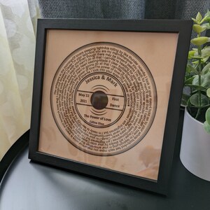 3rd Anniversary Gift First Favorit Dance Song Personalized Leather ...