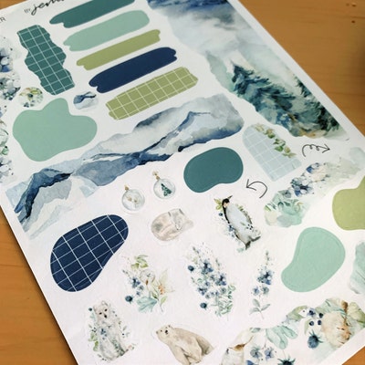 CLEAR Coffee Cup Stickers Transparent Teacup Decorative Minimal Planner ...