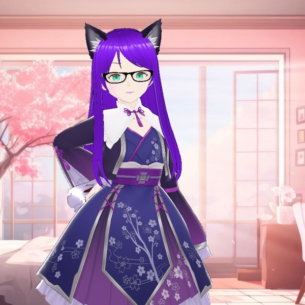 Vtuber Animated Background for Twitch, Pink Sakura Background, Cute ...