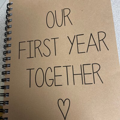 Our First Year Together 5 X 7 Journal - Etsy