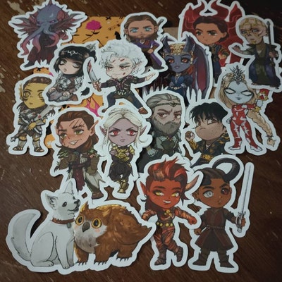 BG3 Stickers, DND Sticker, Astarion Sticker, Karlach, Lae'zel, Gale BG3 ...