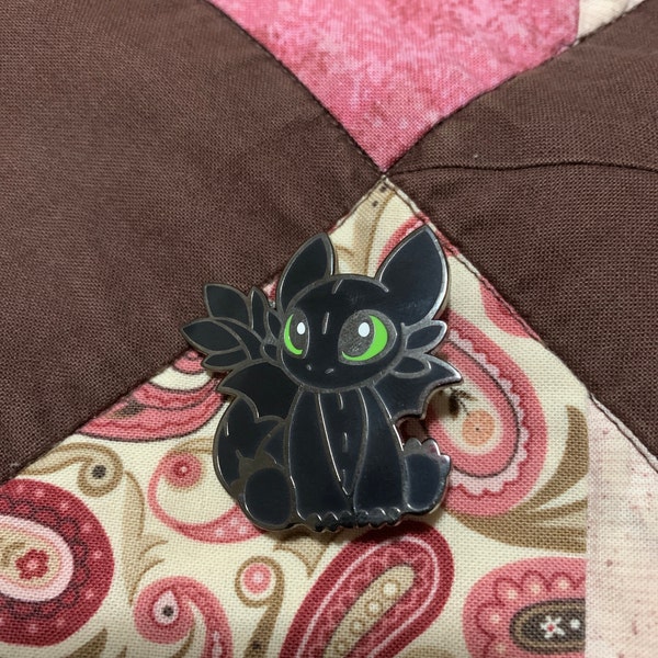 Night Fury Hard Enamel Pin, Toothless Hard Enamel Pin, Toothless Pin ...
