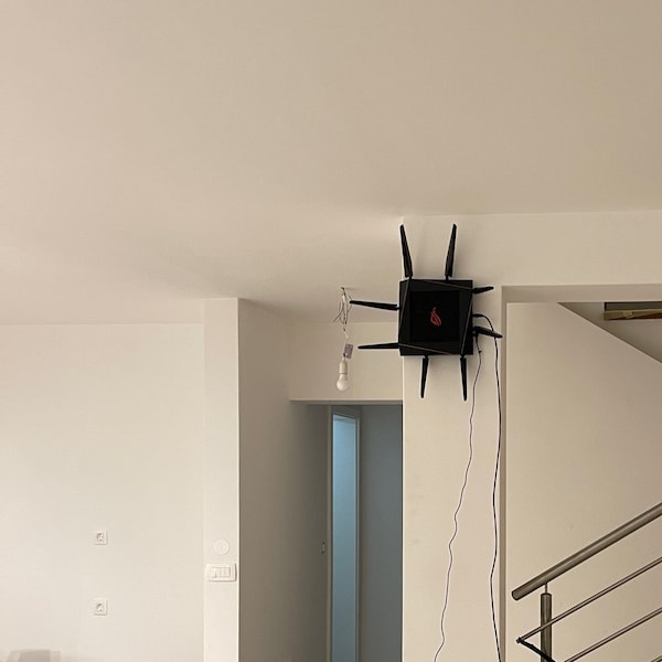 Asus Router Wall Mount Ceiling Mount Bracket RT-AX82U AX5400 INVISIBLE ...