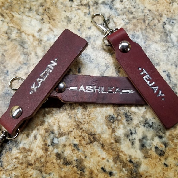 Teardrop Leather Key Fob Kit: Set of 10, DIY Blank Keychains - Etsy