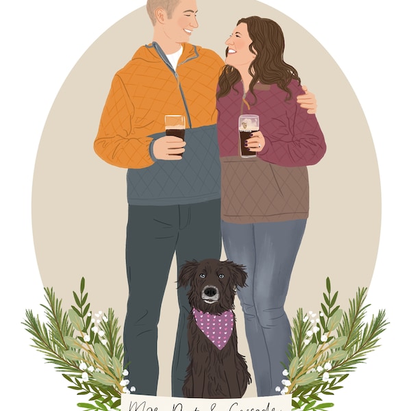 House Portrait, A4 A5 Print, Custom House Illustration, Housewarming ...