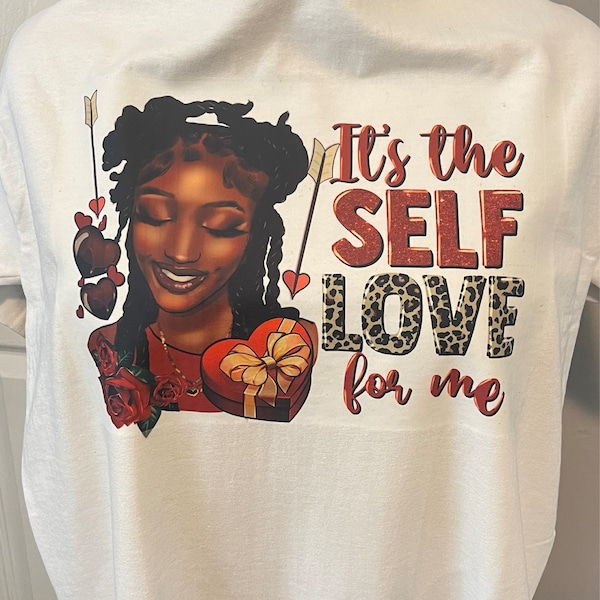 It's the Self Love for Me Black Woman Valentine's Day Png, Afro Woman ...