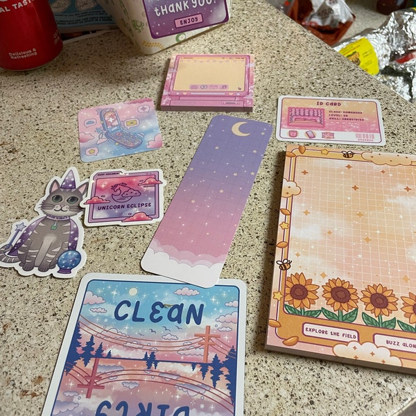 ID Card Aesthetic Vinyl Sticker | Waterproof, Waterbottle, Kawaii ...