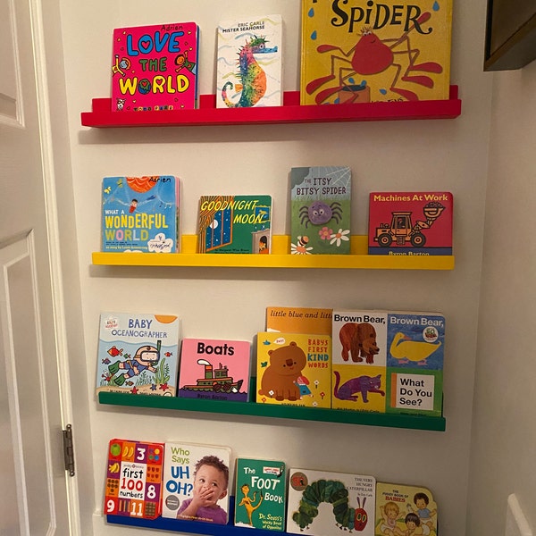 Ultra Narrow Unfinished 28", 30", 32" or 34 Inch Floating Ledge Shelf ...