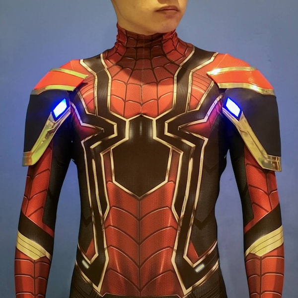 Iron Spider Shoulder Pads (x2) With Leds Spiderman - Etsy