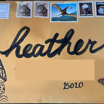 Snail Mail Delivery Rubber Stamp Snail Mail Stamp Pen Pal - Etsy