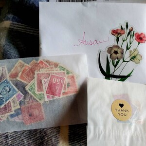 10 Vintage Glassine Stamp Collector Envelopes Vintage Glassine Paper ...