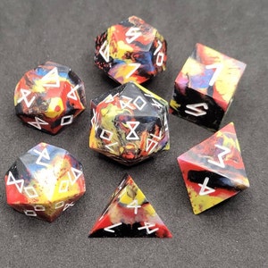 Royal Seastone Dice Set sharp Edged Made to Order - Etsy