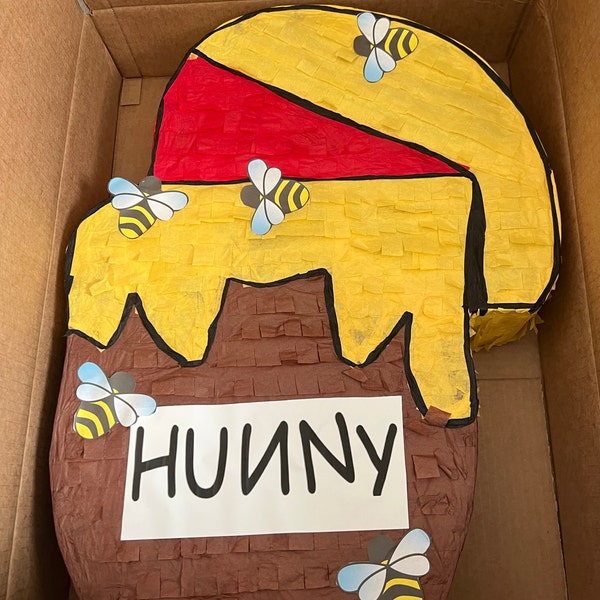 Winnie the Pooh Inspired Bear in Honey Pot Pinata (24 in X 18 in X 8 In ...