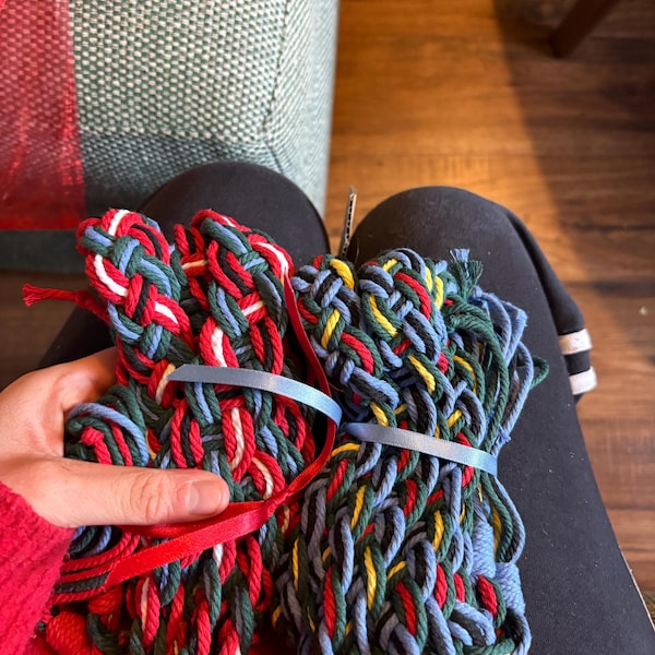 Threefold Handfasting Triple Cord Set - Ivory & Pink - Three Cords ...