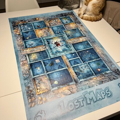 Custom Heroquest Board Game Mat, RPG Playmat, Dungeon and Dragons ...