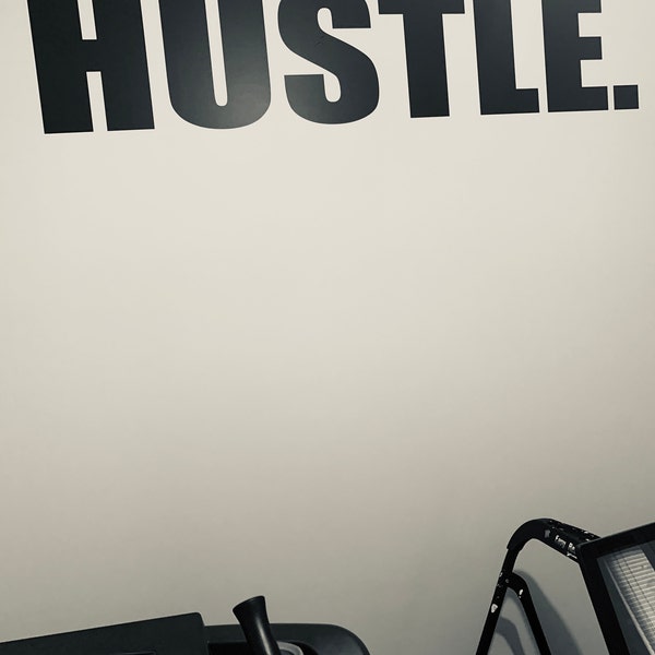 Hustle Wall Decal, Motivational Wall Decal, Inspirational Wall Decal ...