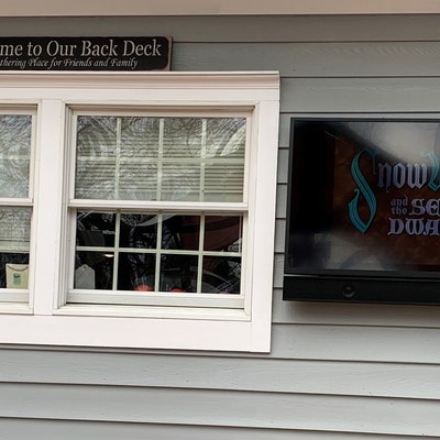 S 805 Handmade, Wood, Long Sign. welcome to Our Back Deck the Gathering ...