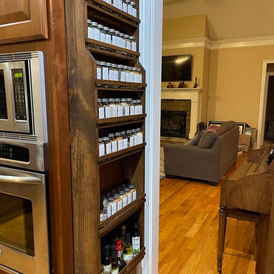 Wall Mounted Door Mounted Spice Rack - Etsy