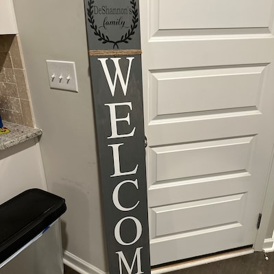 5 Foot Welcome Sign With Twine Accents - Etsy