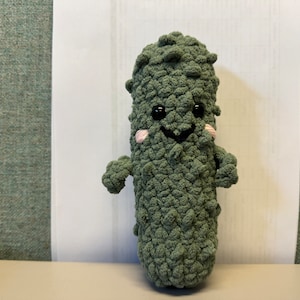 Crochet PATTERN No-sew Emotional Support Pickle - Etsy