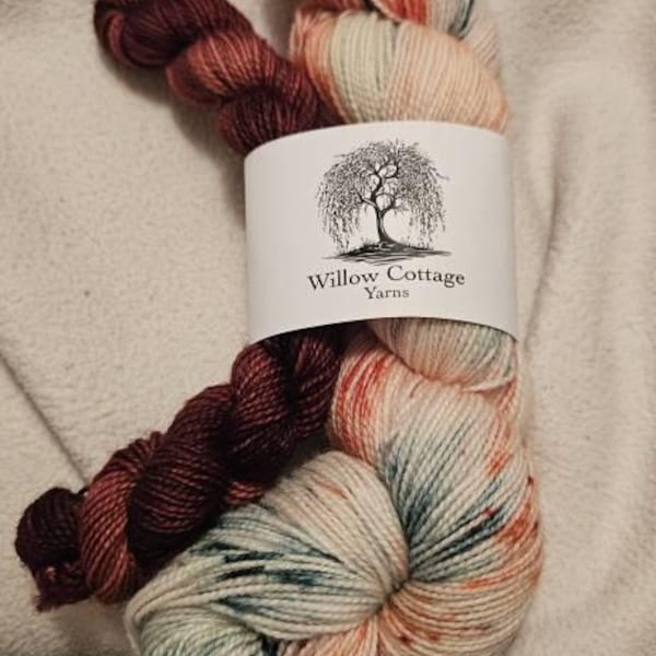 Kelp Forest + Viridian Sock Set | Willow Cottage Yarns - Etsy