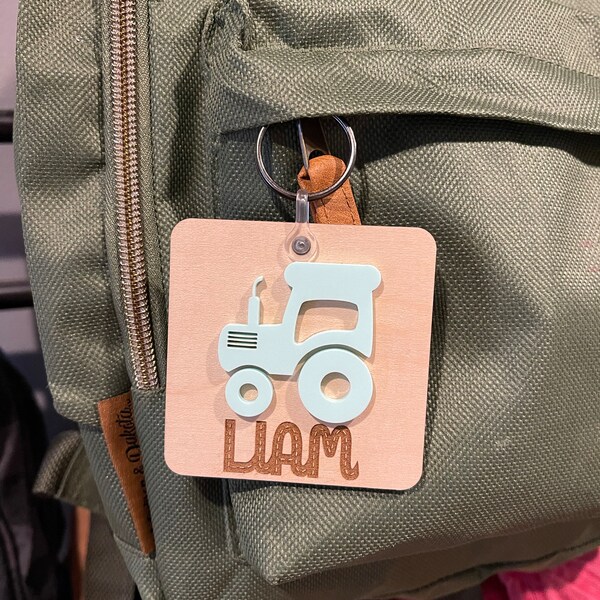 Transportation Backpack Name Tags, Lunchbox Name Tag, Construction ...