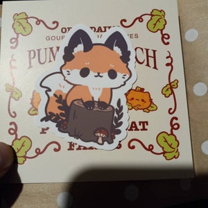 Kawaii Pumpkin Cow Matte Vinyl Sticker Stickers Fall Autumn - Etsy