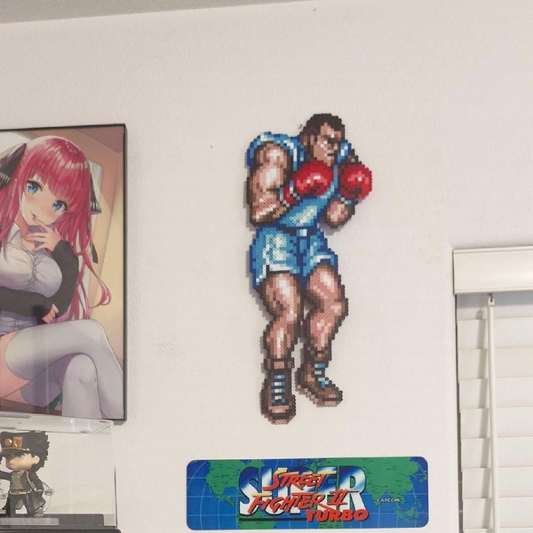 Street Fighter Perler: Ryu Pixel Art Sprite - Etsy