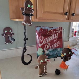 Killer Gingerbread Man With Knife - Etsy