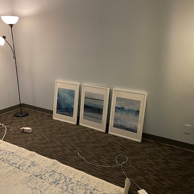 ART PRINT Valley View I, Blue and Green Wall Art, Abstract Nature ...