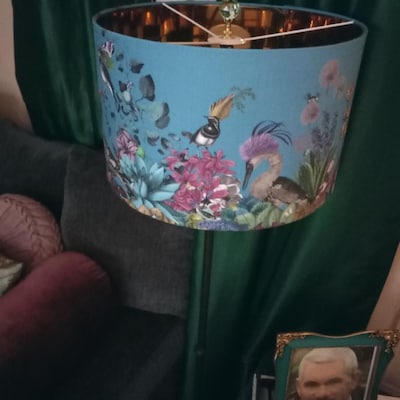 Lamp Shade Cabbage Patch Drum Lampshade Rabbit Decor Green - Etsy