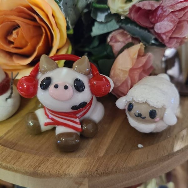 Sad Sprout Panda Polymer Clay Figurine//sculpture//desk Buddy - Etsy