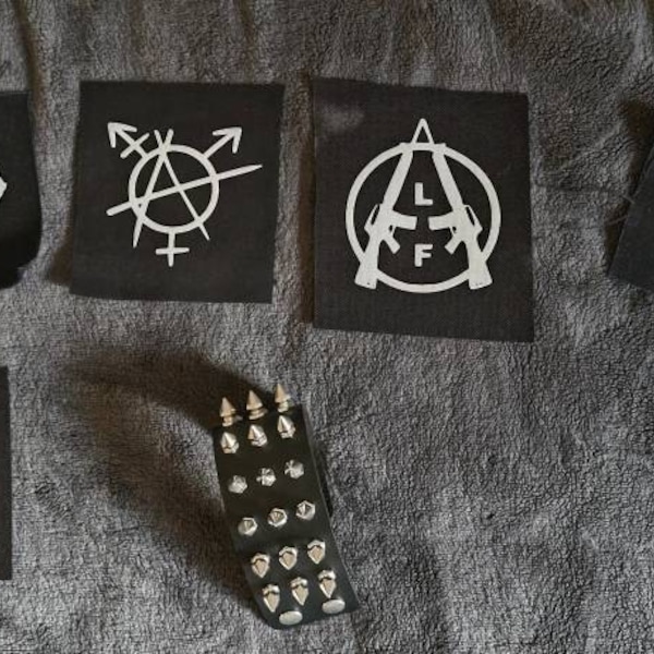 Leftover Crack Patch DIY Anarcho Crust Punk Citizen Fish Star Hipsters ...