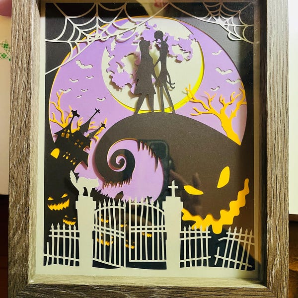 Hike A Mountain 2 Shadow Box Files, Paper Cut Light Box Template Files ...