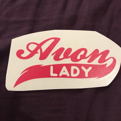 Avon Lady Vinyl Sticker Decal for Car Yeti Mascara 2.5 X 4 FREE ...