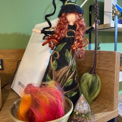 Witch IVY, Waldorf Inspired Felted Doll - Etsy