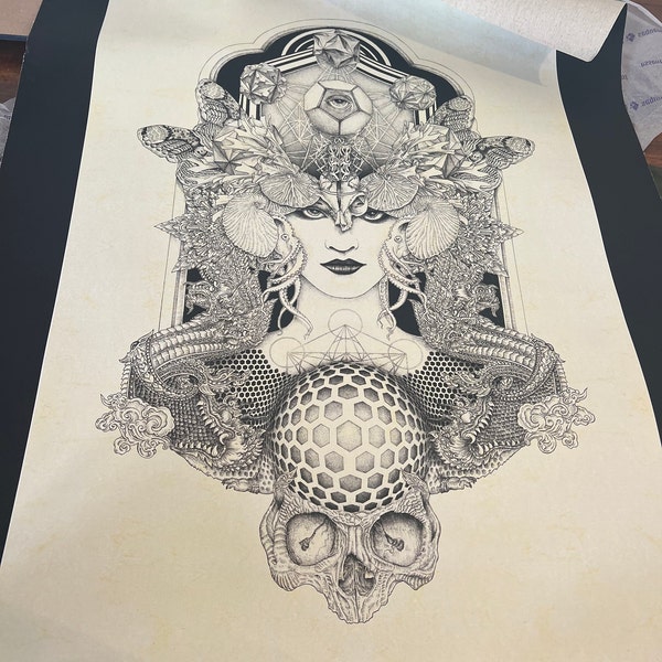 SAMURAI Canvas Dark Wall Art Japanese Geisha Oni Demon Hannya Print - Etsy