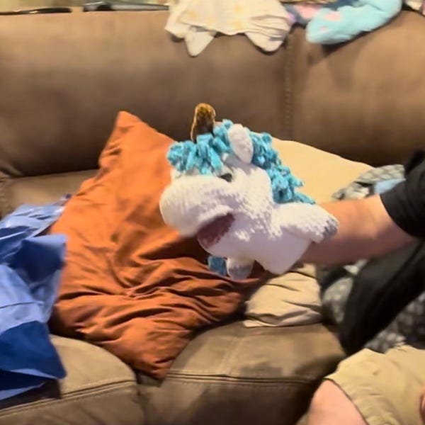 Plush unicorse Puppet From Bluey - Etsy