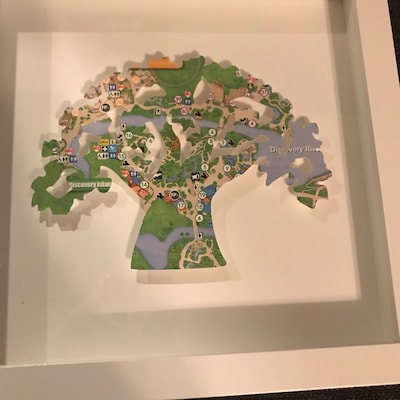 Animal Kingdom Tree, Animal Kingdom Map, Tree of Life, Disney Map Wall ...