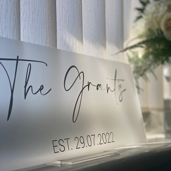 Perspex Wedding Welcome Sign Frosted Acrylic-frosted Perspex Welcome to ...
