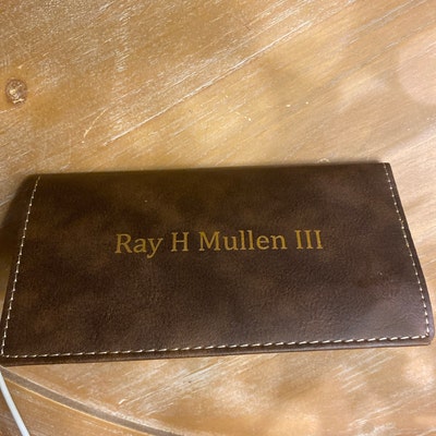 Personalized Checkbook Cover, Leather Checkbook, Checkbook Wallet and ...