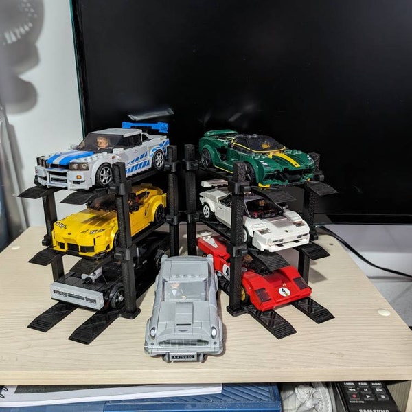 Triple Car Lift Display Stand for Speed Champions - Etsy