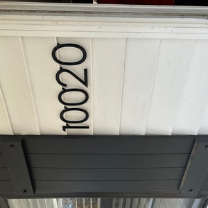 NO DRILLING REQUIRED 4.5 Vinyl Siding House Numbers and Letters Black ...