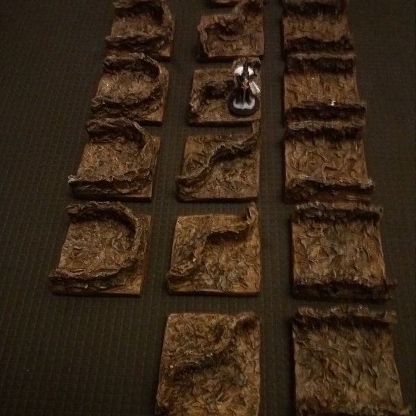 Dungeon Tiles Modular Cavern Tiles Dungeon Tiles Corridor Set of 16 ...