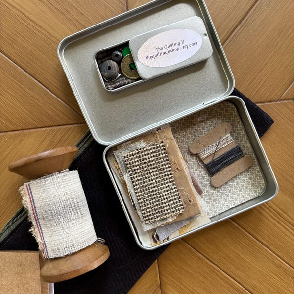 Slow Stitch Kit: Meditation Scroll, Textile Art Collage - Etsy