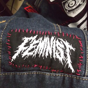 FEMINIST Black Metal PATCH - Etsy