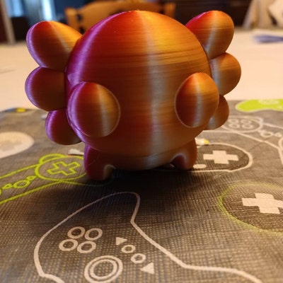 Octopus Sculpture Unique Red & Black Color Blend One-of-a-kind Handmade ...