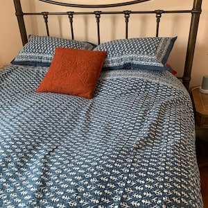 Indian Handmade Block Print Cotton Duvet Cover | Etsy